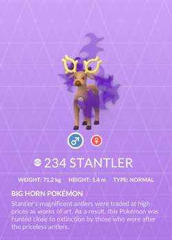 Shiny Stantler Pokemon