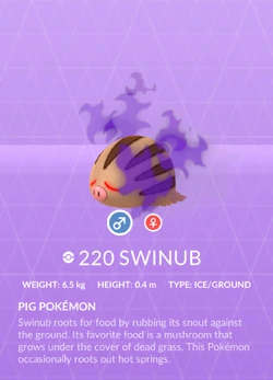 Swinub Evolution Chart