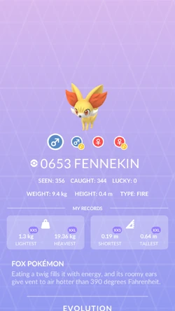 Fennekin Second Evolution Name