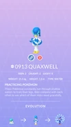 Quaxwell | Pokémon GO Wiki | Fandom