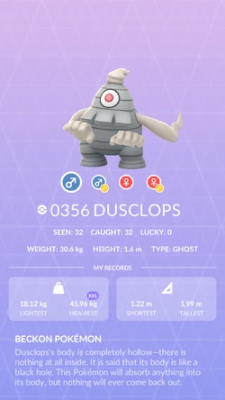 تطور Dusclops
