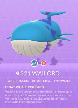 Wailord Size Comparison Trainer