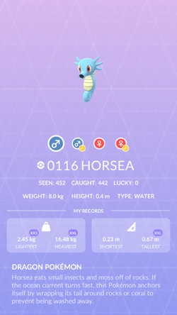 Horsea Evolution Chart