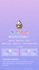 Starly | Pokémon GO Wiki | Fandom