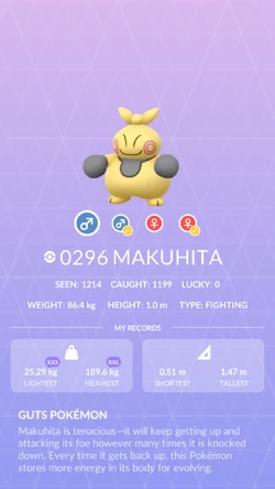 Pokemon Makuhita Evolution