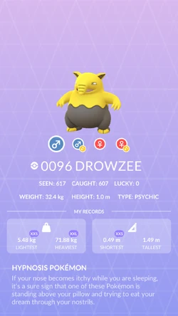Pokemon Drowzee Evolution