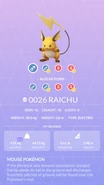Raichu | Pokémon GO Wiki | Fandom