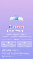 Swablu | Pokémon GO Wiki | Fandom