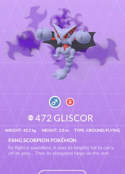 gliscor evolution pokemon go