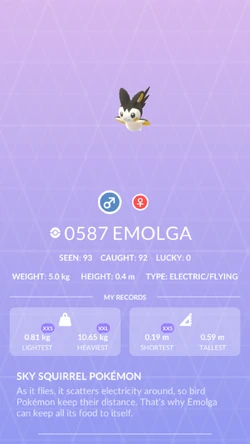 Pokemon Emolga Evolution Name
