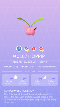 Hoppip Evolution Chart