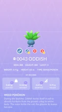 Oddish | Pokémon GO Wiki | Fandom