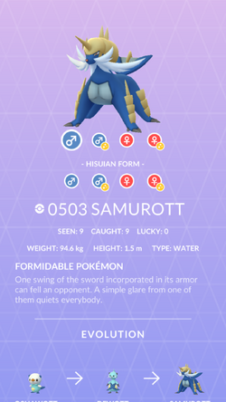 Samurott Pokemon Legendary