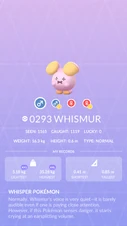Whismur | Pokémon GO Wiki | Fandom