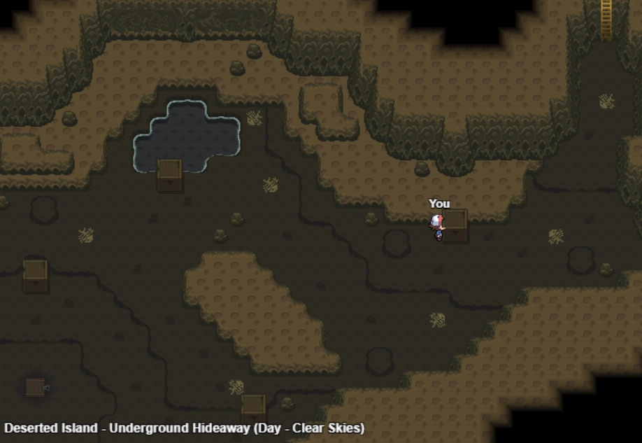 Deserted Island - Underground Hideaway | PokemonLegends Wiki | Fandom