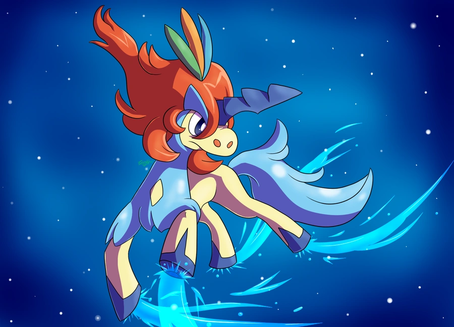 Battling Pokemon Keldeo Wallpaper