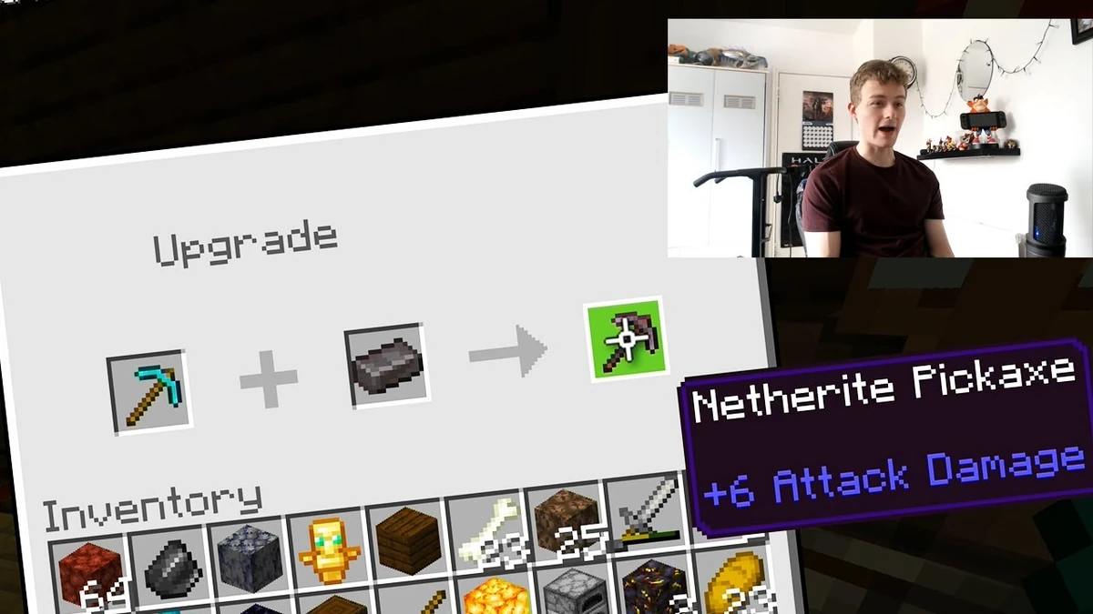 First Time Making a Netherite Pickaxe | PolarSaurusPedia Wiki | Fandom