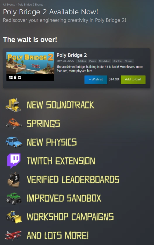 Version History | Poly Bridge 2 Wiki | Fandom
