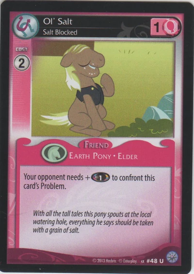 Ol' Salt, Salt Blocked | Ponicards Wiki | Fandom