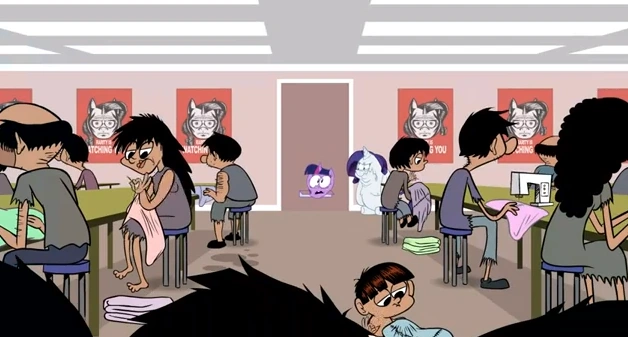 Rarity's Sweatshop | PONY.MOV Wiki | Fandom