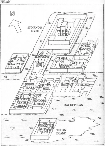 Map of Phlan | Pool of Radiance Wiki | Fandom