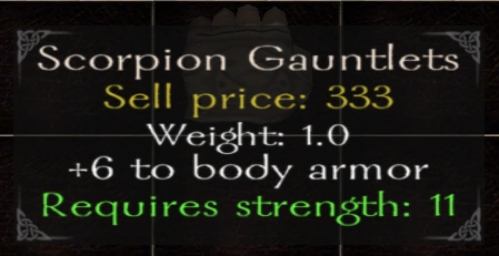 Scorpion Gauntlets | Prophesy of Pendor 3 Wiki | Fandom