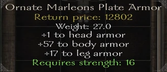 Ornate Marleons Plate Armor | Prophesy of Pendor 3 Wiki | Fandom