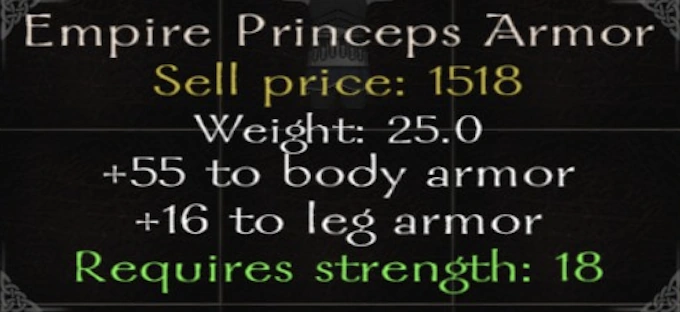 Empire Princeps Armor | Prophesy of Pendor 3 Wiki | Fandom