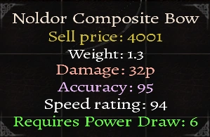 Noldor Composite Bow | Prophesy of Pendor 3 Wiki | Fandom