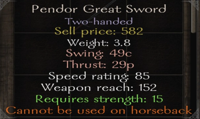 Pendor Great Sword | Prophesy of Pendor 3 Wiki | Fandom