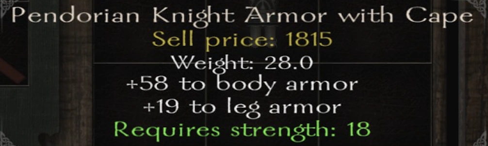 Pendorian Knight Armor | Prophesy of Pendor 3 Wiki | Fandom