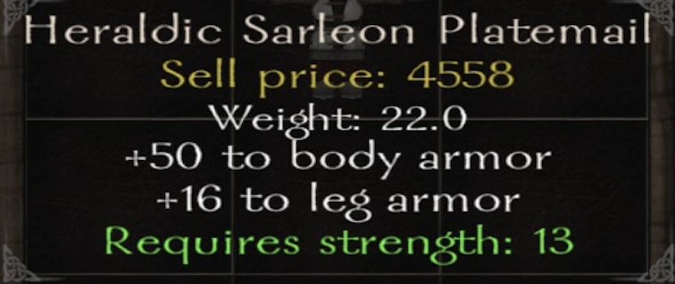 Heraldic Sarleon Platemail | Prophesy of Pendor 3 Wiki | Fandom