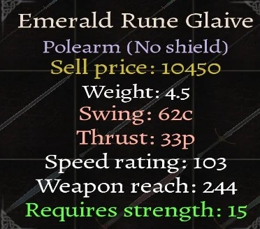 Emerald Rune Glaive | Prophesy of Pendor 3 Wiki | Fandom