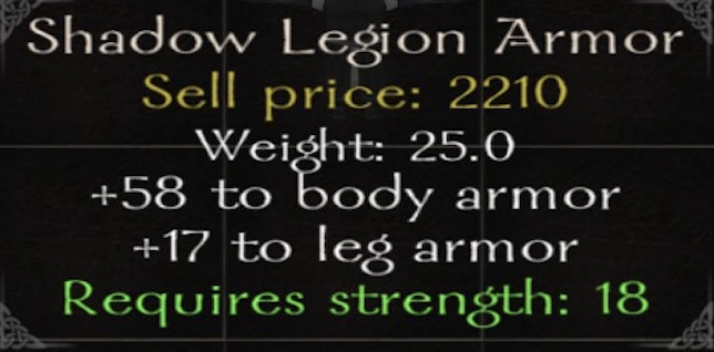 Shadow Legion Armor | Prophesy of Pendor 3 Wiki | Fandom