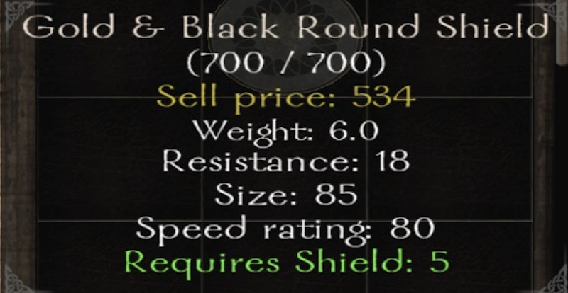 Gold & Black Round Shield | Prophesy of Pendor 3 Wiki | Fandom