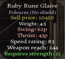 Ruby Rune Glaive | Prophesy of Pendor 3 Wiki | Fandom