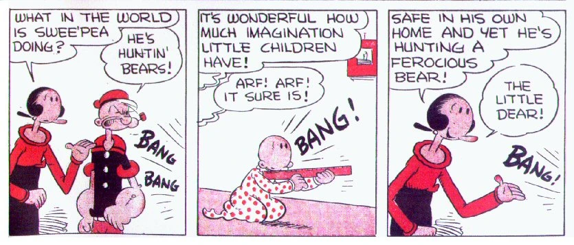 What in the world is Swee'Pea doing? | Popeye the Sailorpedia | Fandom