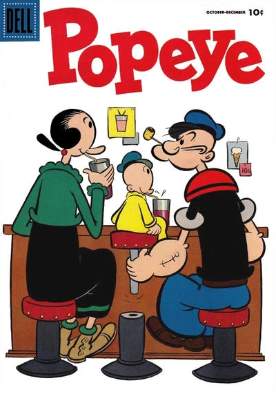 Popeye-Dell-No 34-Oct 1955 | Popeye the Sailorpedia | Fandom