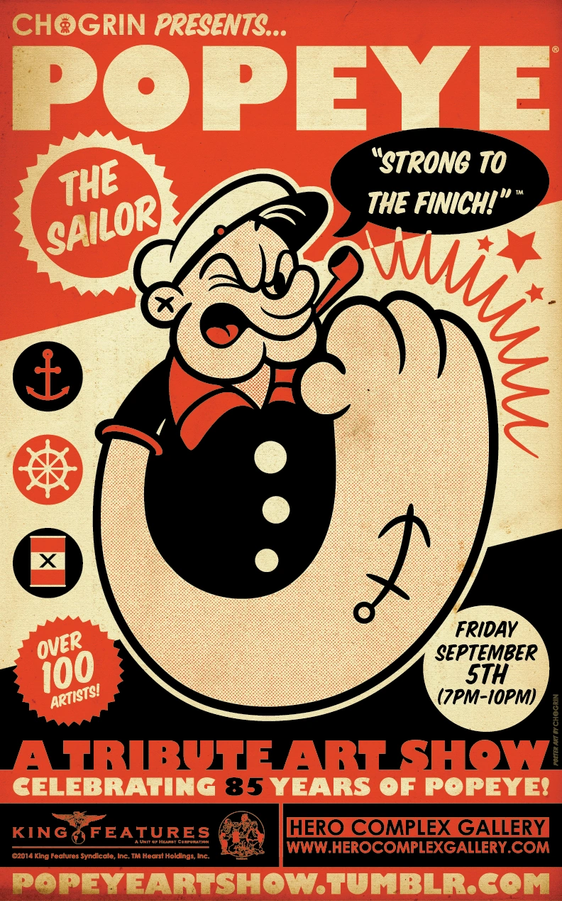 Strong To The Finich! (art show) | Popeye the Sailorpedia | Fandom