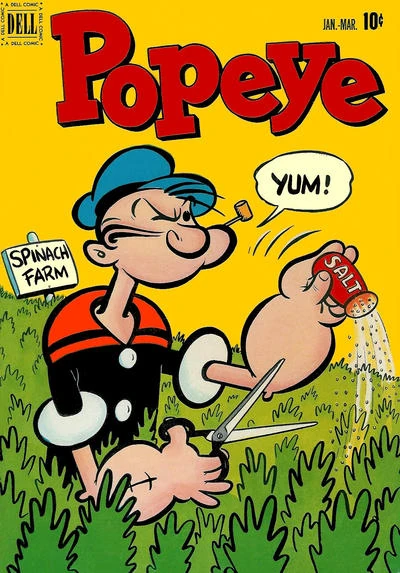 Popeye-Dell-No 19-Jan 1952 | Popeye the Sailorpedia | Fandom