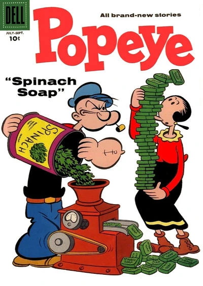 Popeye-Dell-No 41-Jul 1957 | Popeye the Sailorpedia | Fandom