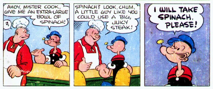 Ahoy, Mister Cook, give me an extra-large bowl of spinach! | Popeye the Sailorpedia | Fandom