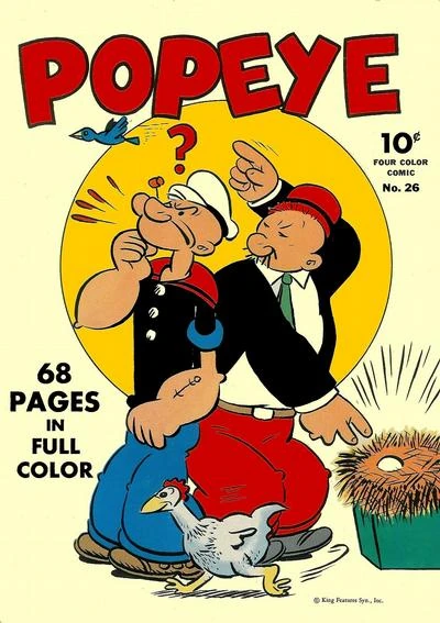 popeye characters coloring pages