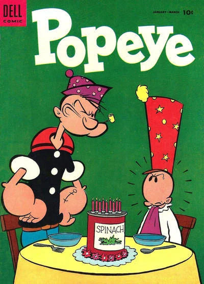 Popeye-Dell-No 31-Jan 1955 | Popeye the Sailorpedia | Fandom