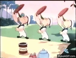 Popeye Spinach Muscle