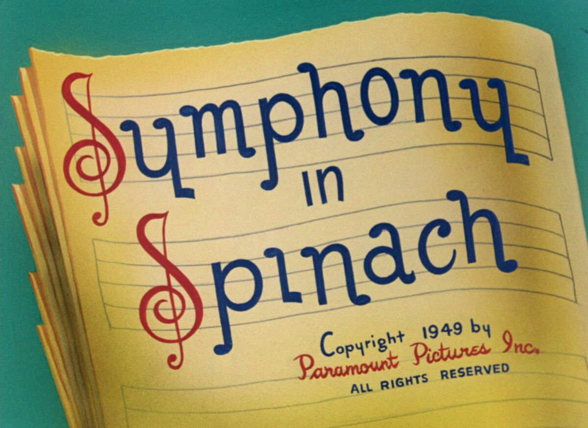 Symphony In Spinach Popeye The Sailorpedia Fandom