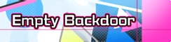 Empty Backdoor | Pop'n Music Wiki | Fandom