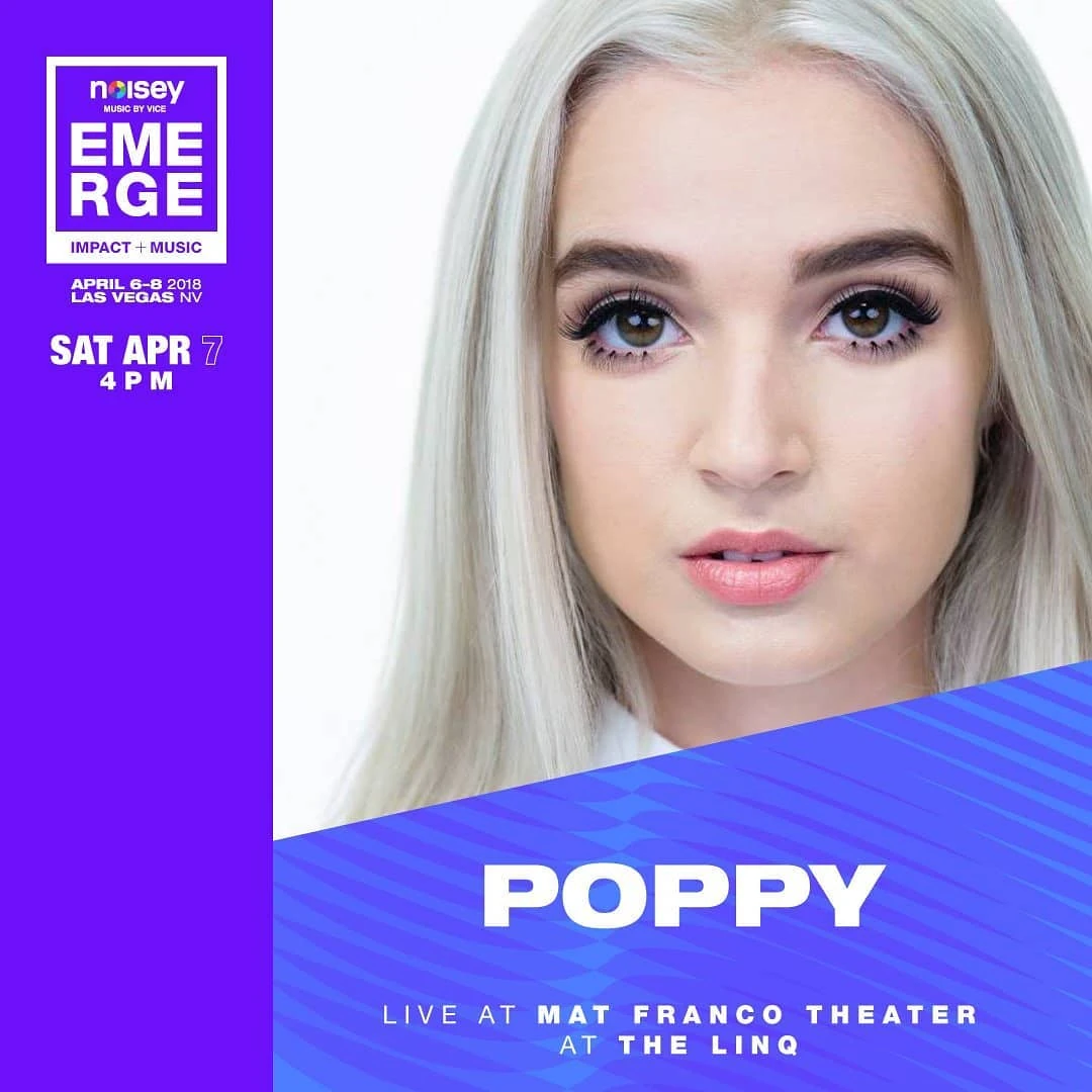 4/7/18 at Emerge Music and Impact Conference | Poppy Wiki | Fandom