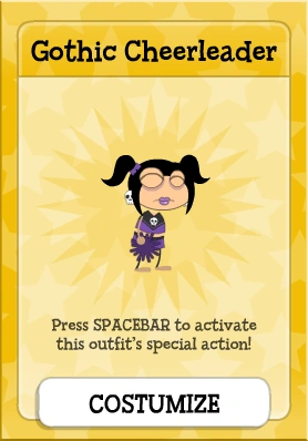 Gothic Cheerleader - Poptropica Wiki