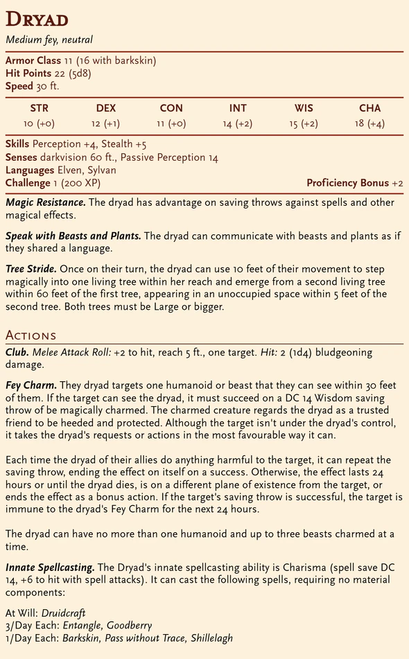 Dryad | Portal to Magnula Wiki | Fandom